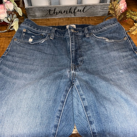 J. Crew | Jeans | Copy J Crew Denim Blue Slim Boyfriend Jean Raw Hem ...